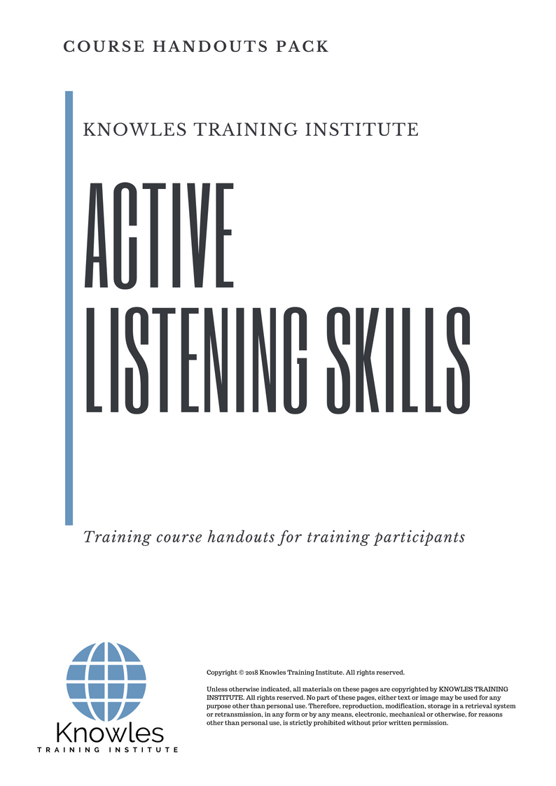 Active Listening Skills Course Active Listening Skills Workshop Singapore