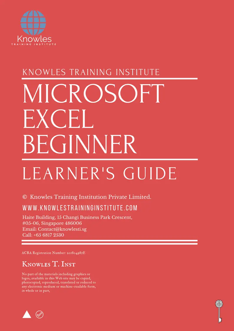 Microsoft Excel Beginner Training Course In Singapore - Knowles ...