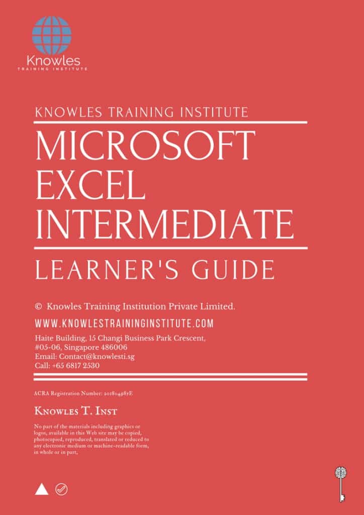 Microsoft Excel Intermediate Training Course In Singapore - Knowles ...